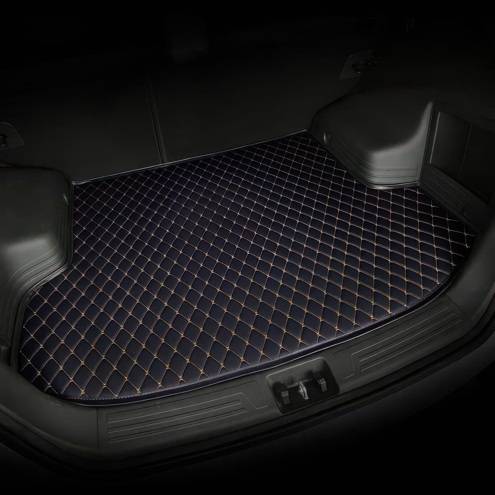 Black & Yellow Car Boot Liners | UltraCarMats.com