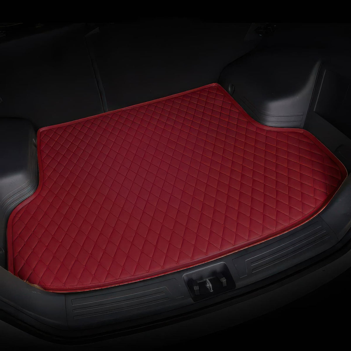 Ultra Car Mats Boot Liners - Wine Red | Custom Fitted Leather Car Boot ...